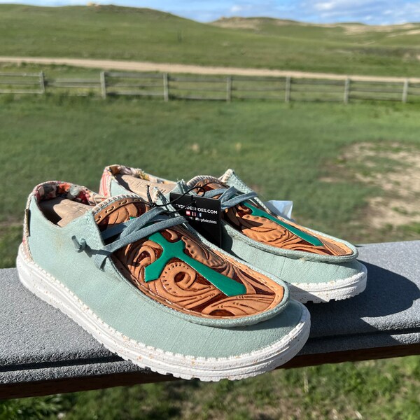 Leather Hey Dudes - Etsy