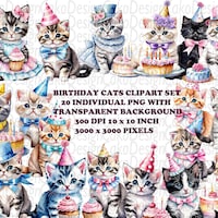 Professional Cute Cat Clipart in Pink - PNG & EPS Vector Formats ...