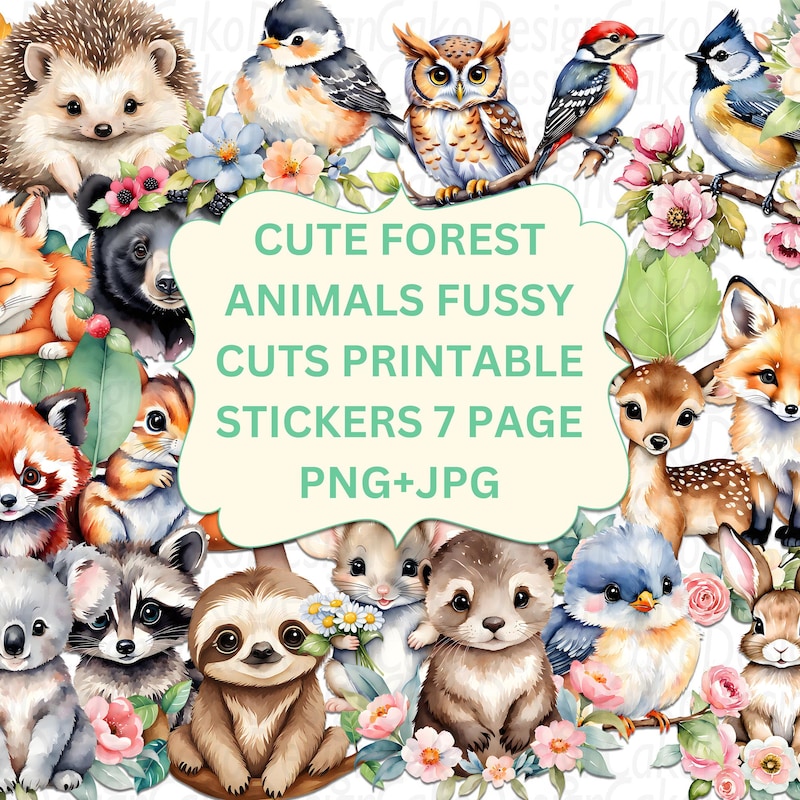 Cute Animal Stickers - Etsy