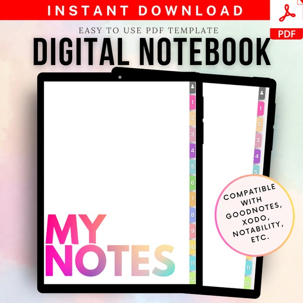 Digital Notebook - Etsy