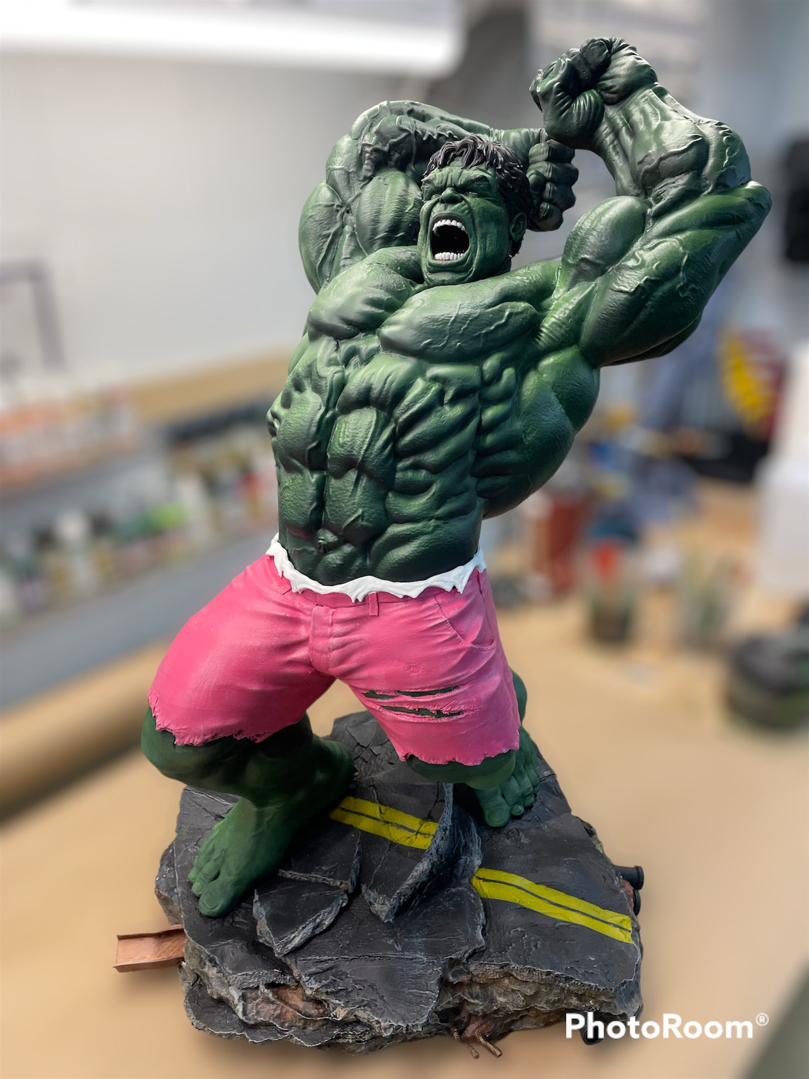 1/4 Scale Incredible Hulk Fan Art 3D Printed Statue Kit - Etsy
