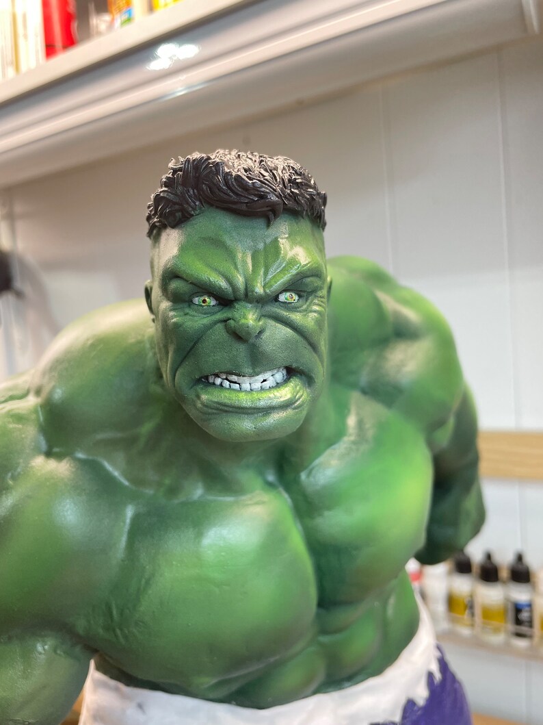 1/4 Scale Incredible Hulk Fan Art 3D Printed Statue Kit - Etsy