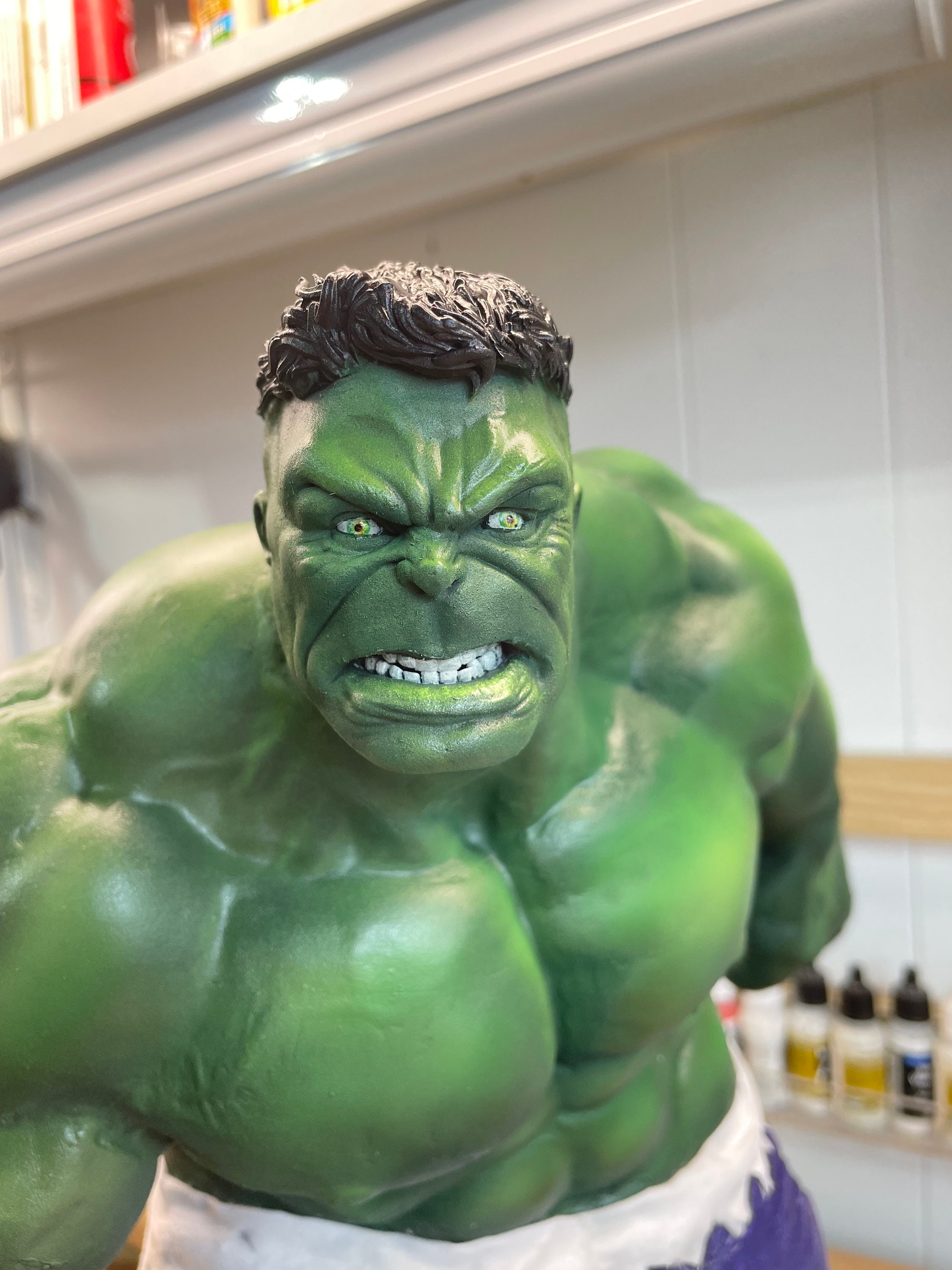 1/4 Scale Incredible Hulk Fan Art 3D Printed Statue Kit - Etsy