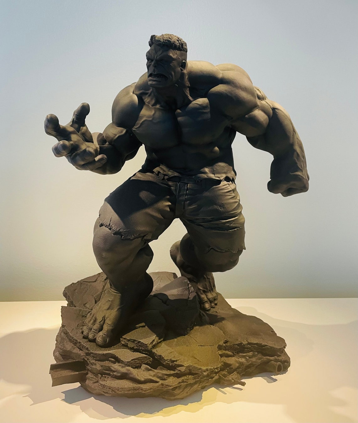 1/4 Scale Incredible Hulk Fan Art 3D Printed Statue Kit - Etsy
