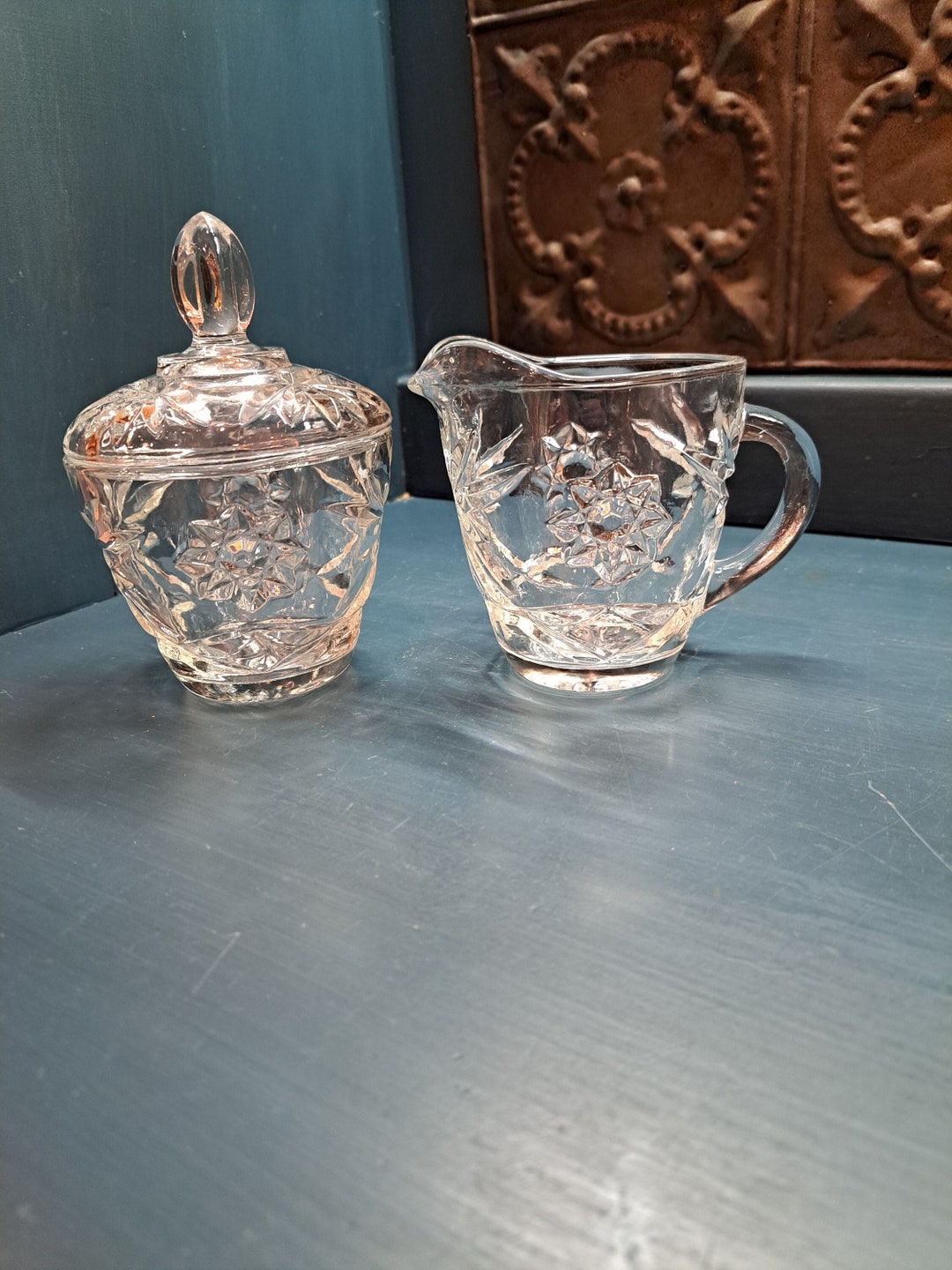 Sugar and Creamer, Vintage Star of David Cream and Sugar Dish ...