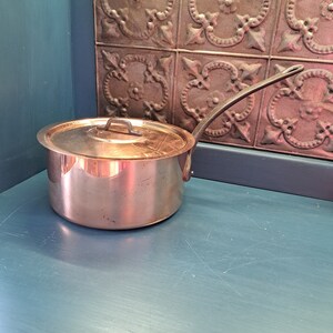 Copper Baumalu Saucepan, Made in France, Vintage Copper Pan With Lid ...