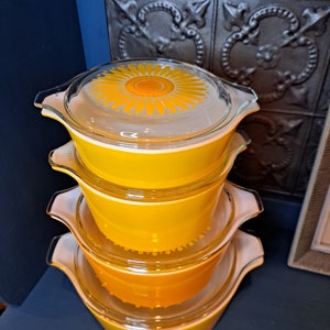 Pyrex, CHOICE, Bright Yellow or Orange Casserole Dishes From the Pyrex ...