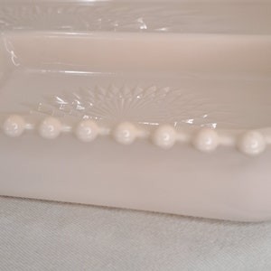 Pink Milk Glass, RARE Vintage Jeannette Glass Shell Pink Vanity Tray ...