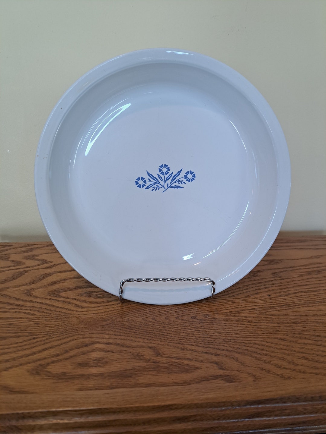 Pie Pan, CORNING WARE Blue Cornflower 9in Pie Pan, Vintage Corning ...