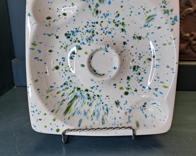 Ashtray Mid-century Modern, MCM Ashtray, Holland Mold Ashtray Speckled ...