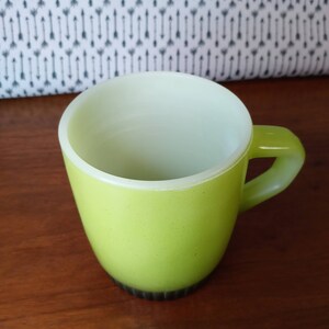 Fire King Blue and Black and Green and Black Coffee Mugs Pair - Etsy