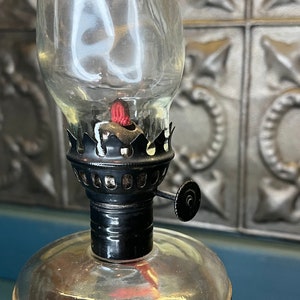 Oil Lamp, Miniature Oil Lamp Hurricane Lamp, Silver Oil Lamp, Collector ...