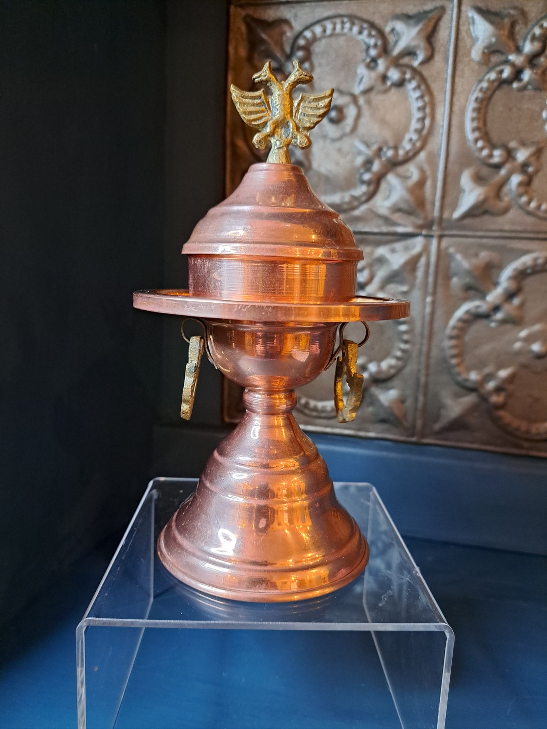 Mini Brazier for Cooking Over Hot Coals, Decorative Copper, Dragon ...