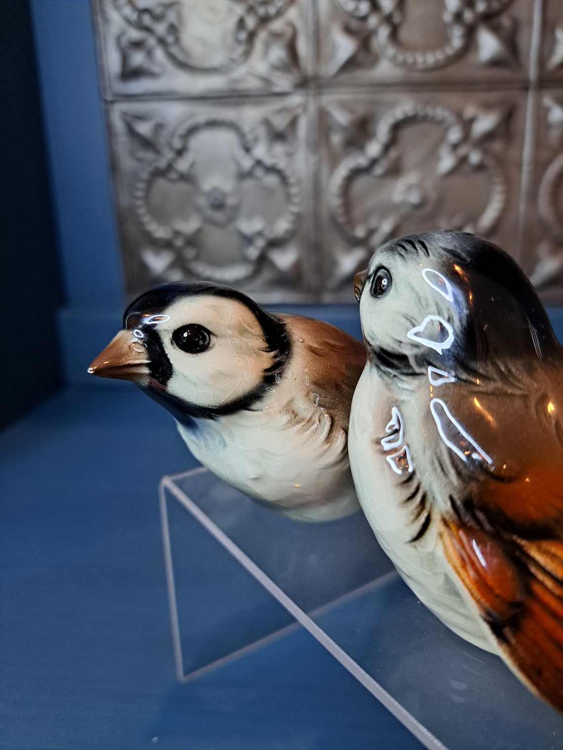 Goebel Pair Vintage Goebel Bird Figurines Sparrows One - Etsy