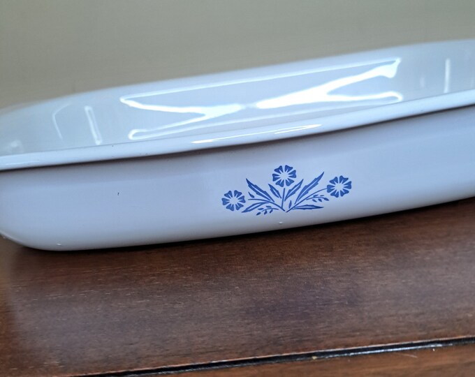 Vintage Blue Cornflower Corning Ware Rectagular Lasagna Baking Pan 2 ...