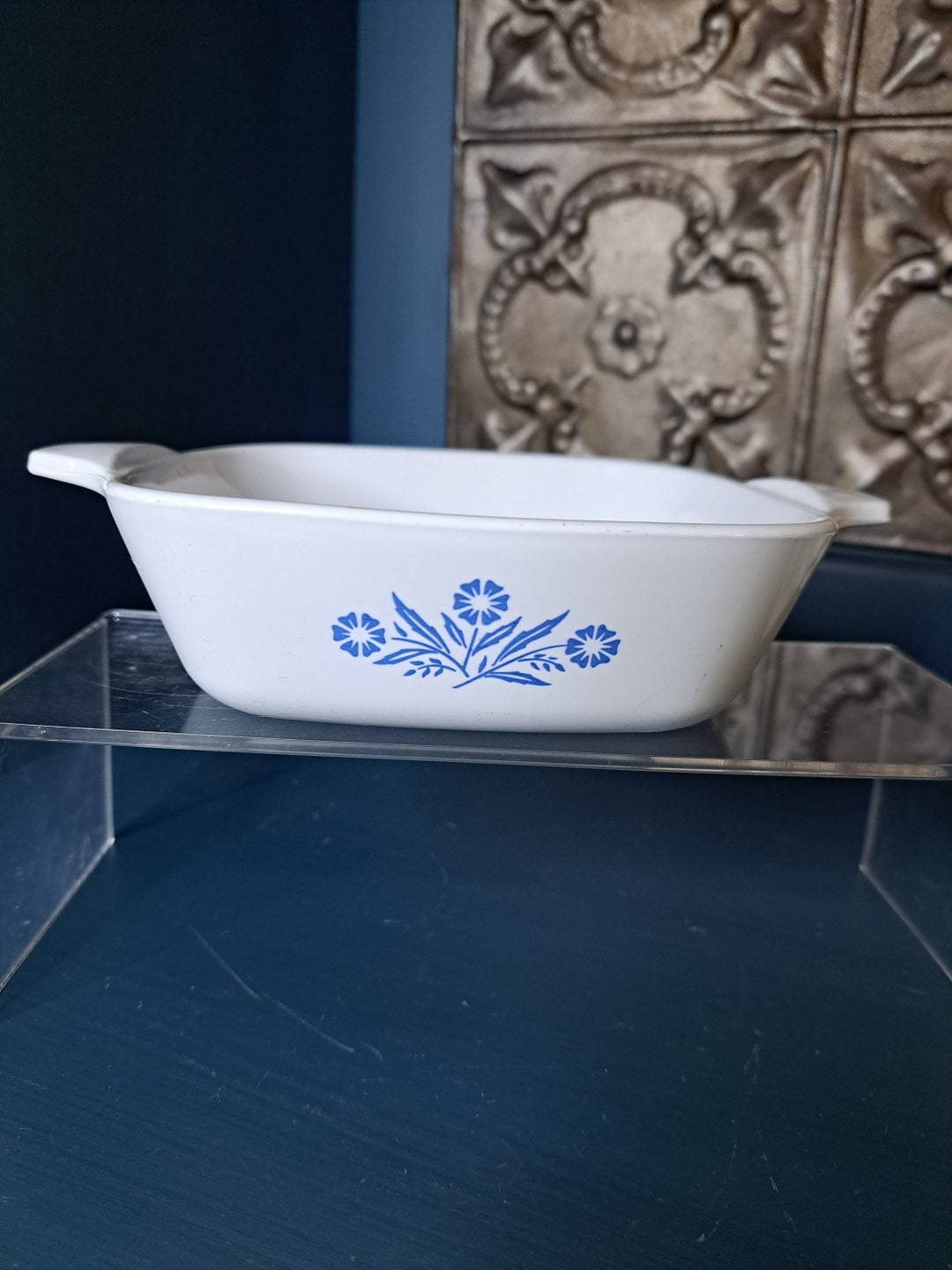 Cornflower Blue, CORNING WARE Blue Cornflower Casserole Dish 1-3/4 Cup ...