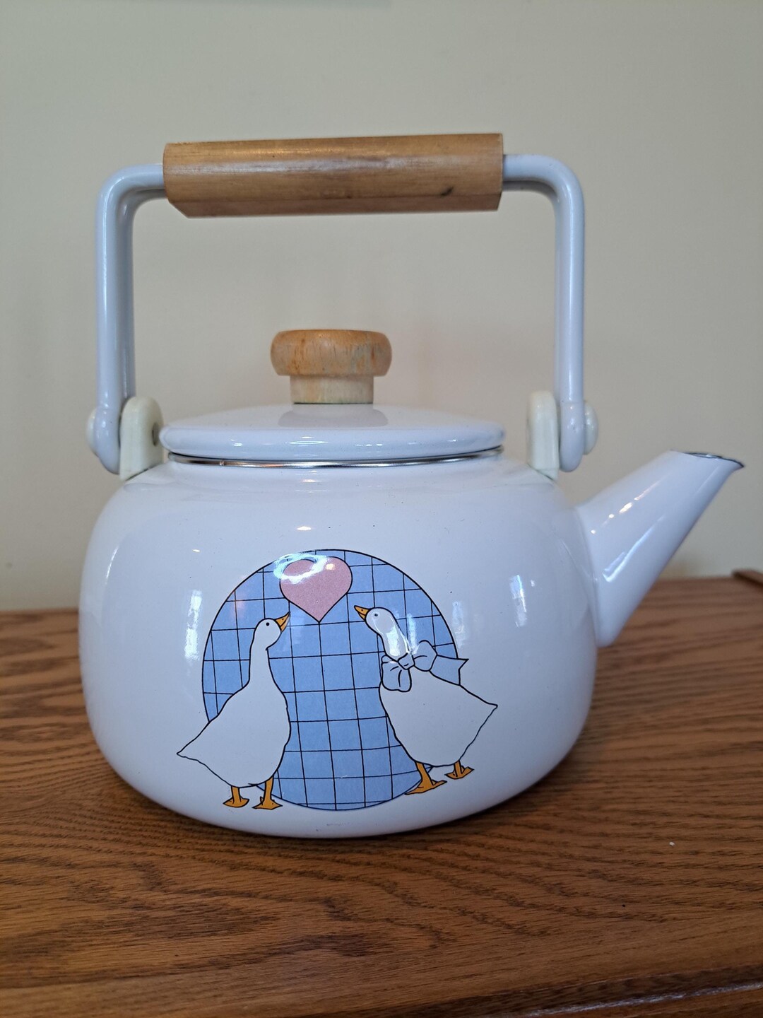 Tea Kettle, 1980s Vintage DUCK Tea Kettle, Kitsch, Goose, Country Home ...