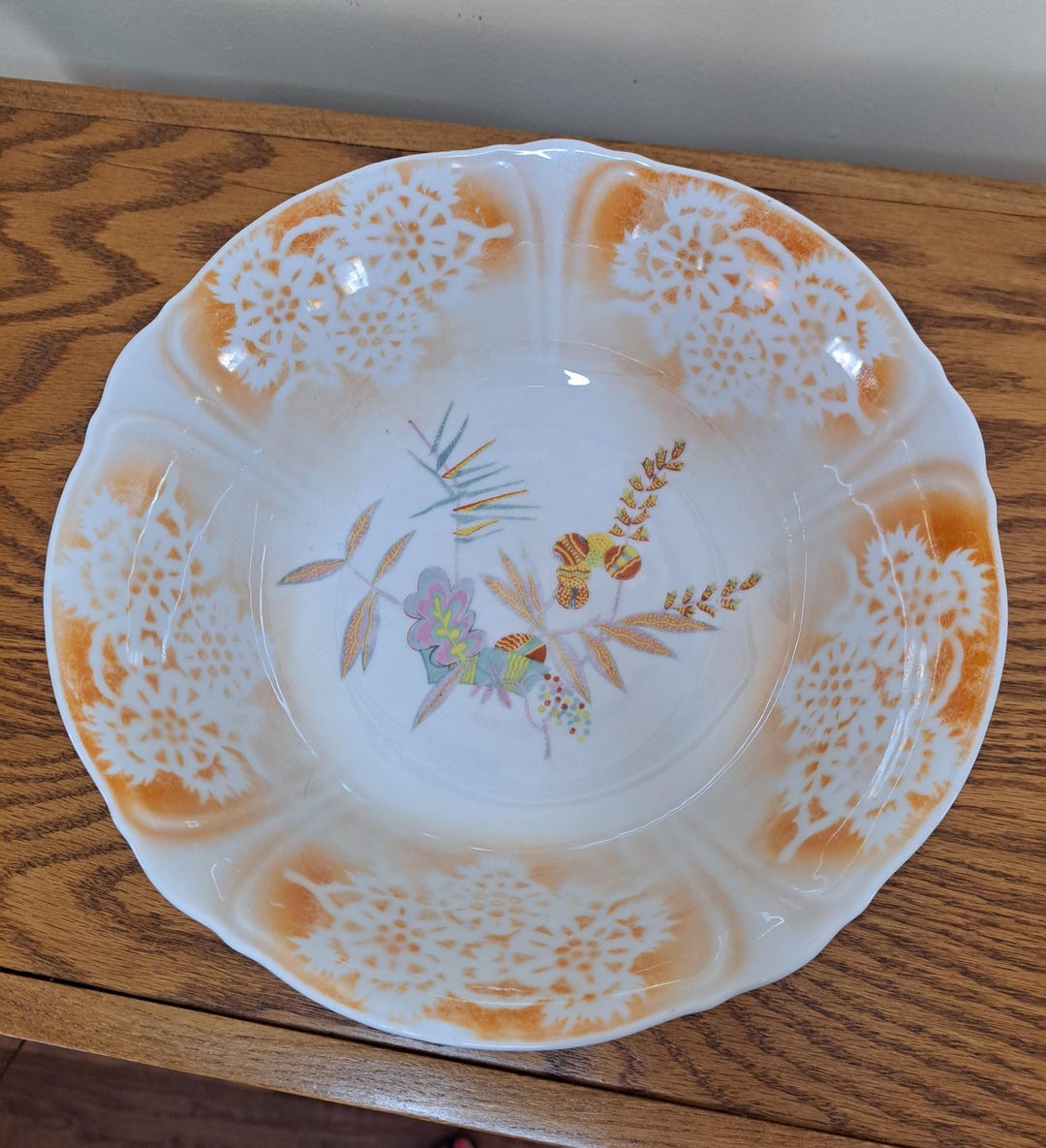 Chinoiserie Bowl, Eleanor Fina China Dish Made in Bavaria, 9-inch Bowl ...