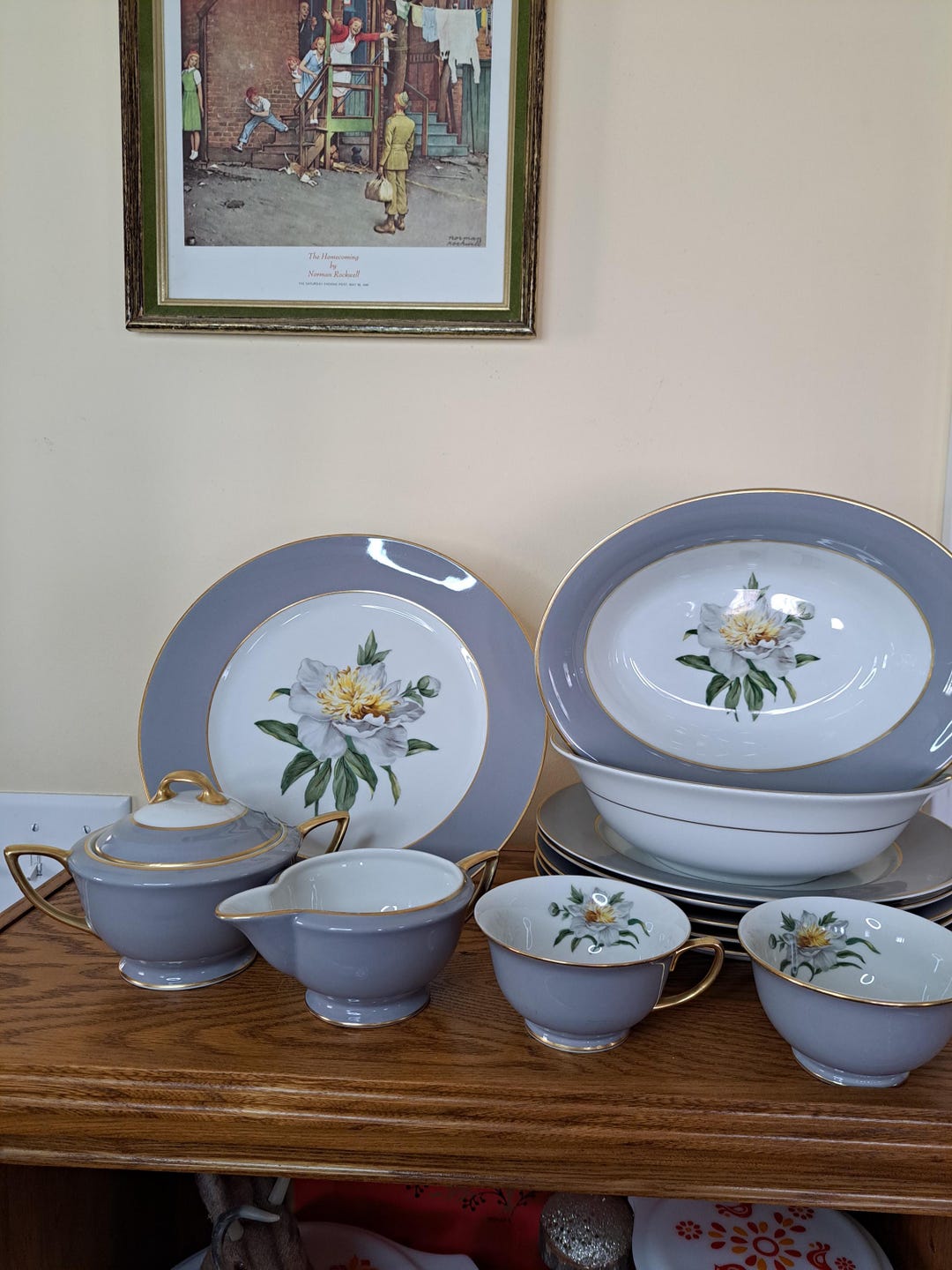 Golden Peony, Princess China Flair Tru-tone, CHOICE, Serving Bowl ...