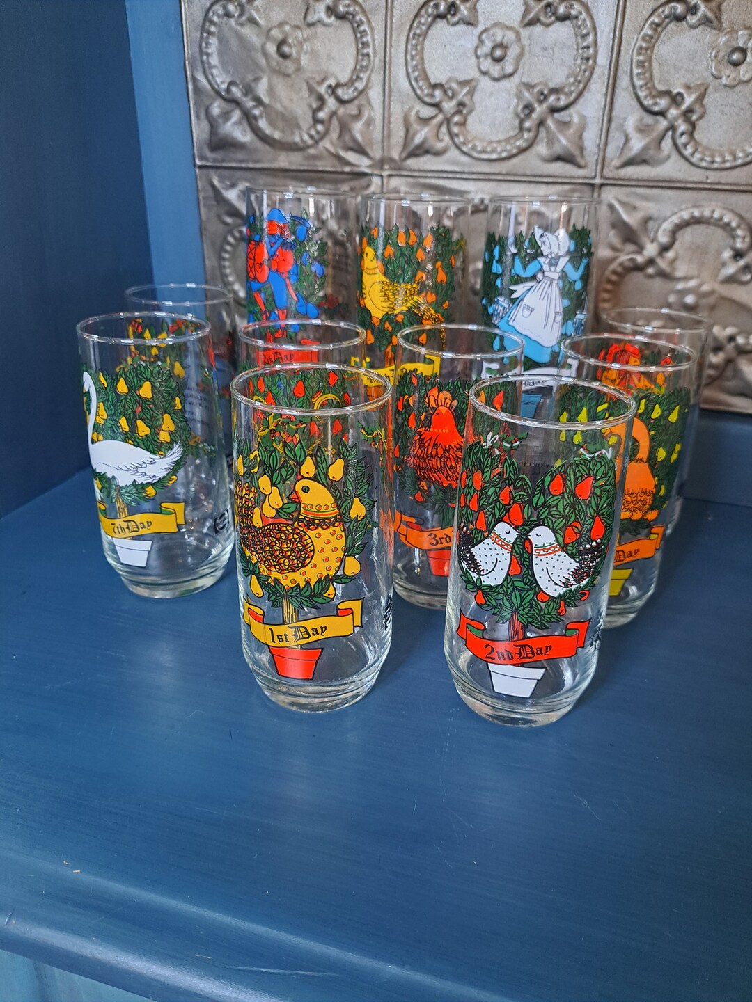 12 Days Christmas, Twelve, CHOICE Pepsi Christmas Glass, 1st Partridge ...