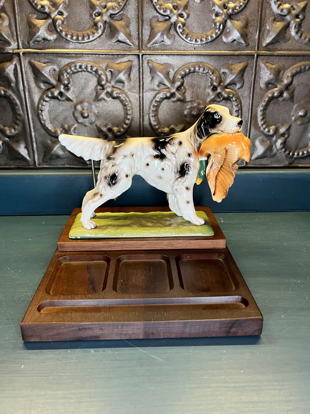 Vintage Spaniel Dog Valet Tray - Etsy