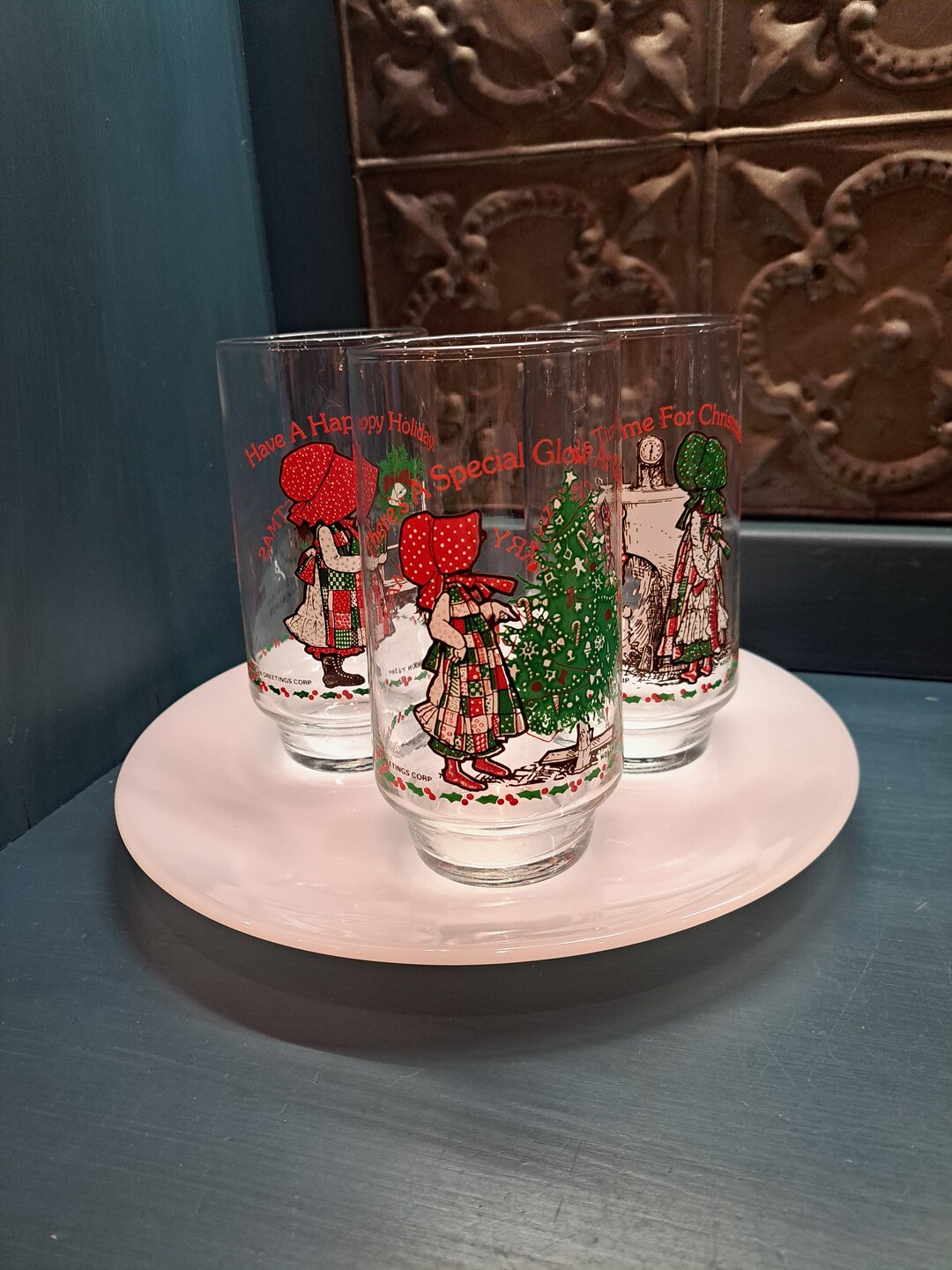 Holly Hobbie Have A Happy Holiday Glass Choice Coke Holly Hobbie