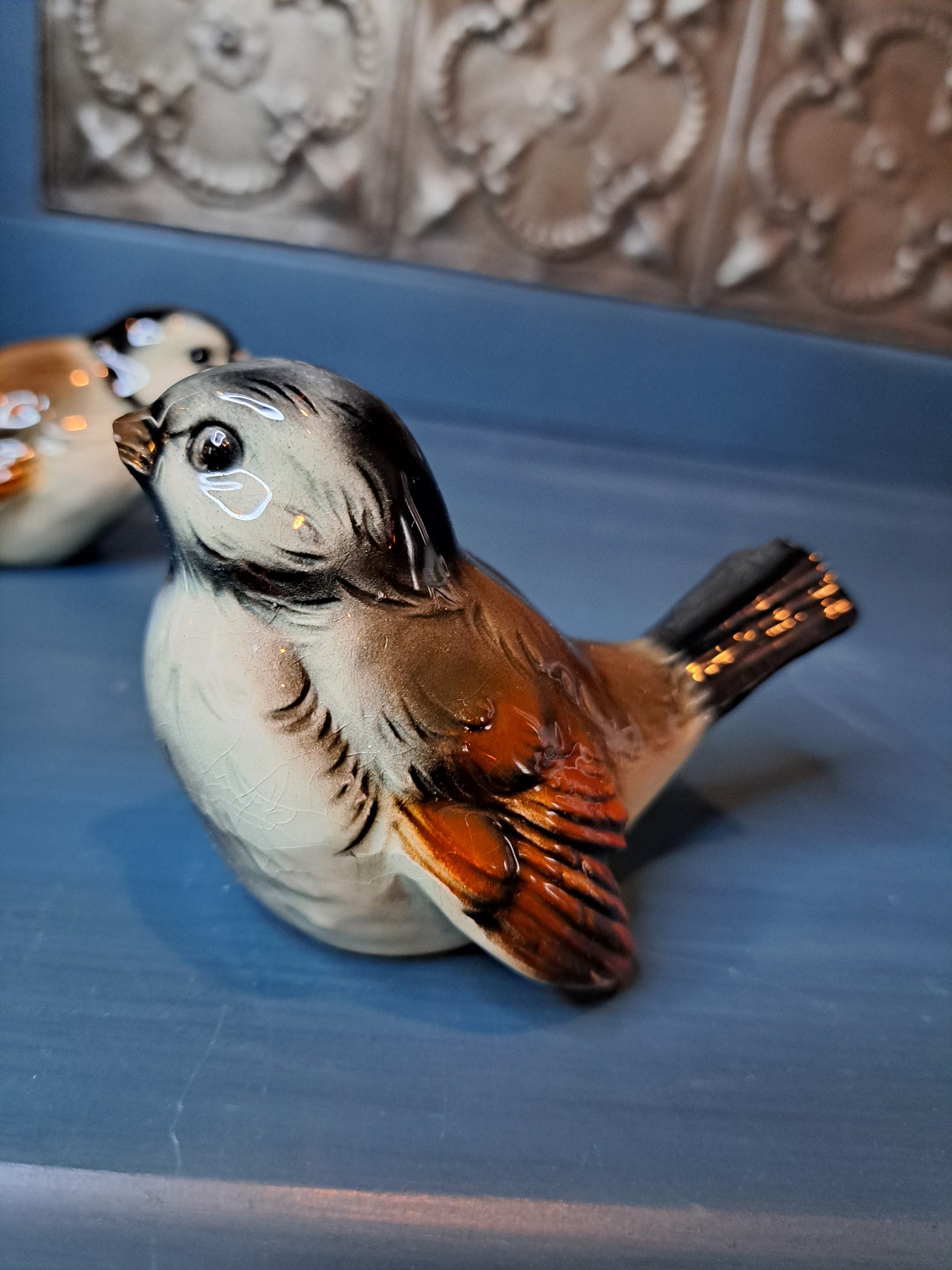 Goebel Pair Vintage Goebel Bird Figurines Sparrows One - Etsy