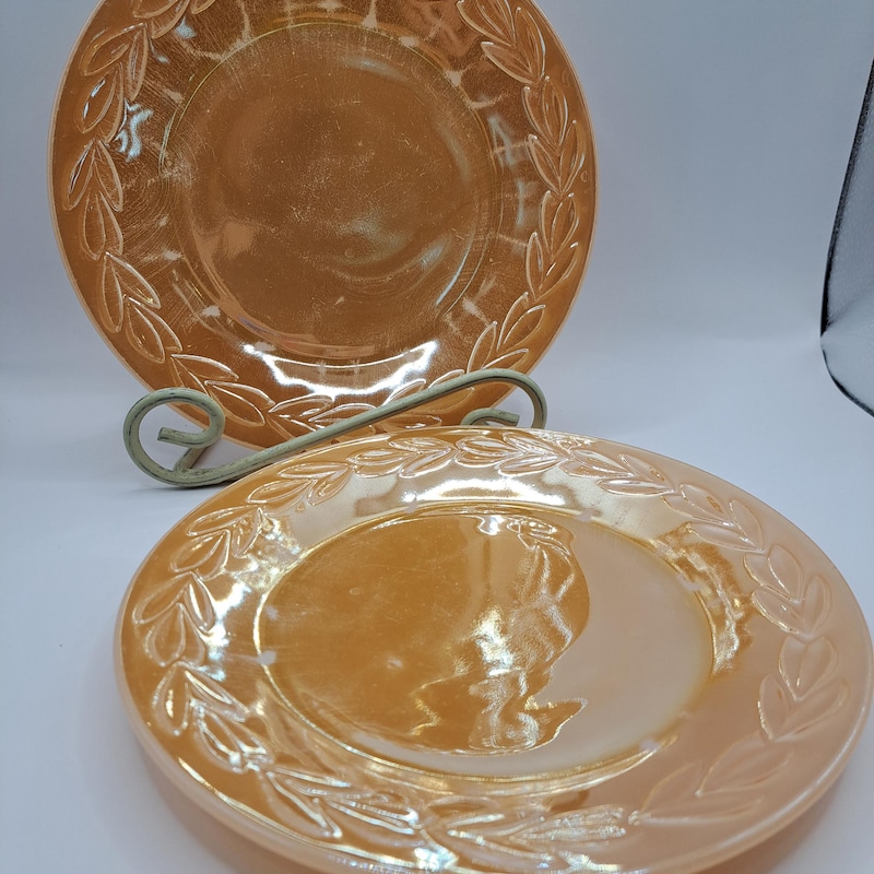 Peach Lusterware - Etsy