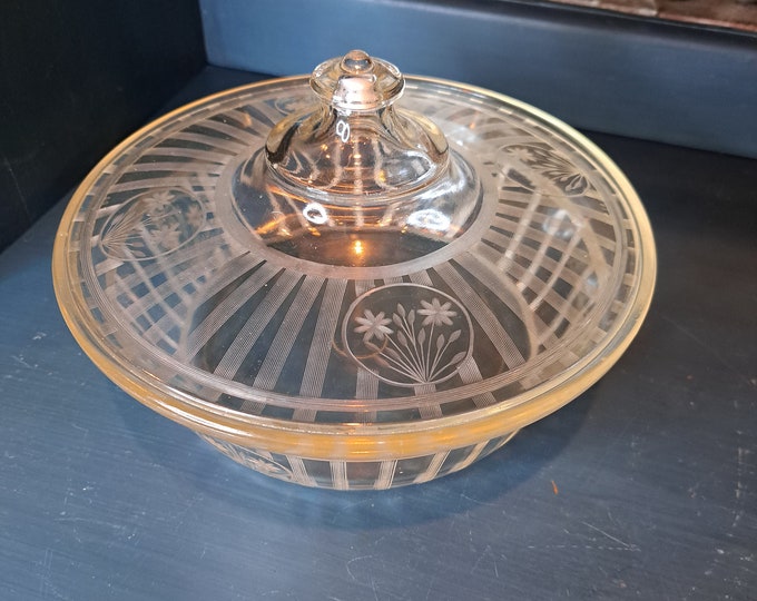 Pyrex, Rare 1920's Dollar Money Sign Clear Pyrex, HTF Money Sign Pyrex ...