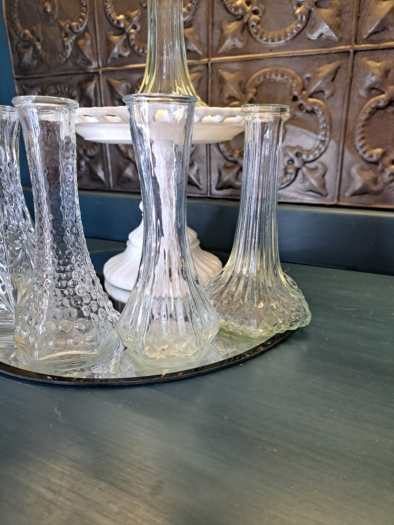 Vase, CHOICE, Cut Glass Flower Bud Vase, Small Glass 6 in Vase, Vintage ...