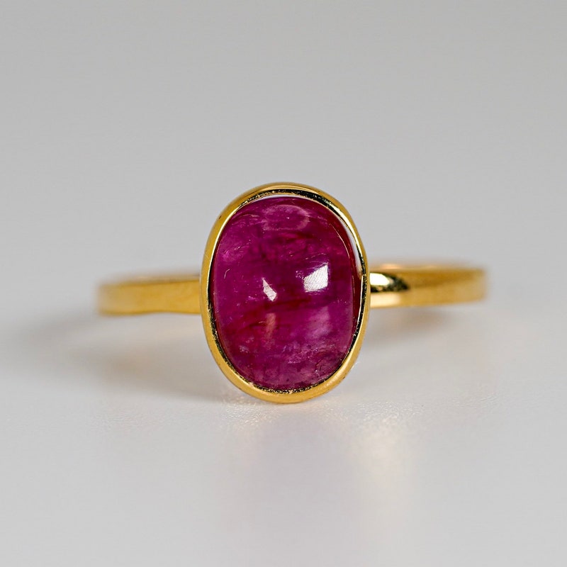 Bezel Set Ruby - Etsy