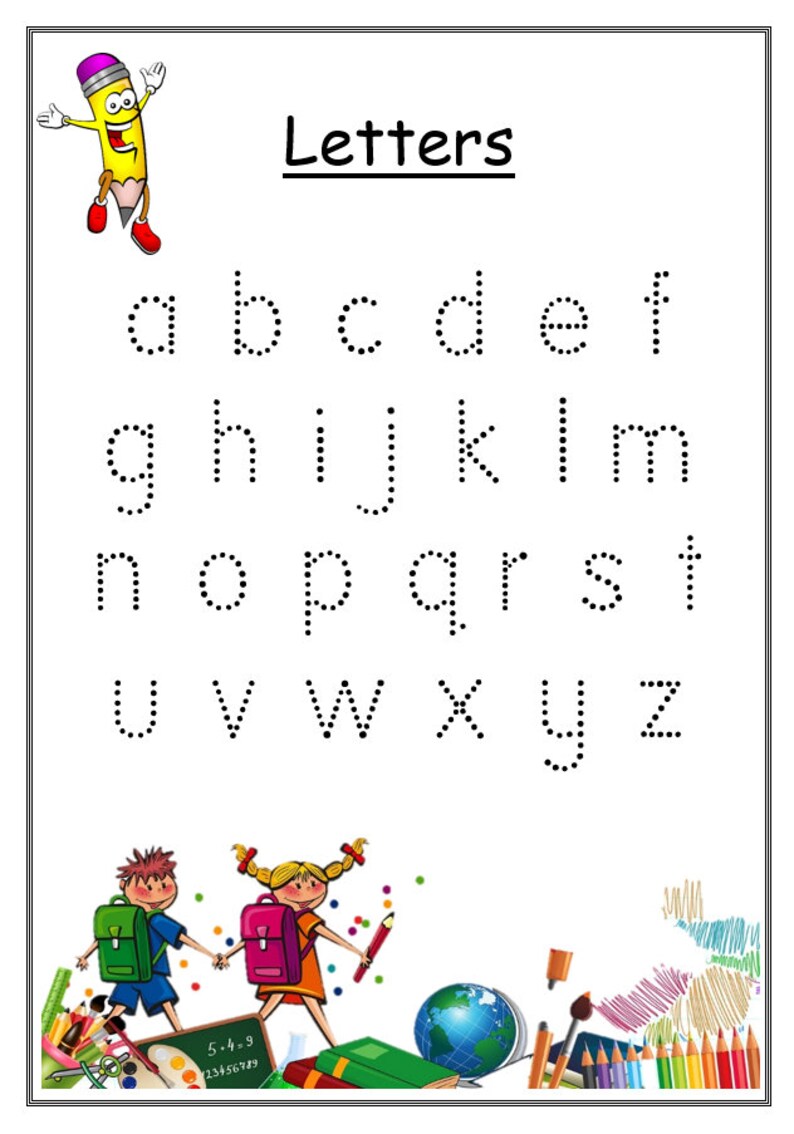 Letter Tracing - Upper and Lower Case - Etsy