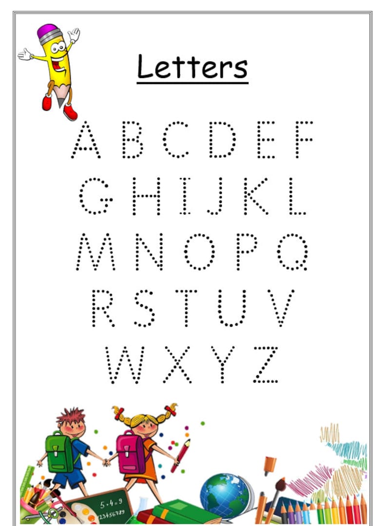 Letter Tracing - Upper and Lower Case - Etsy