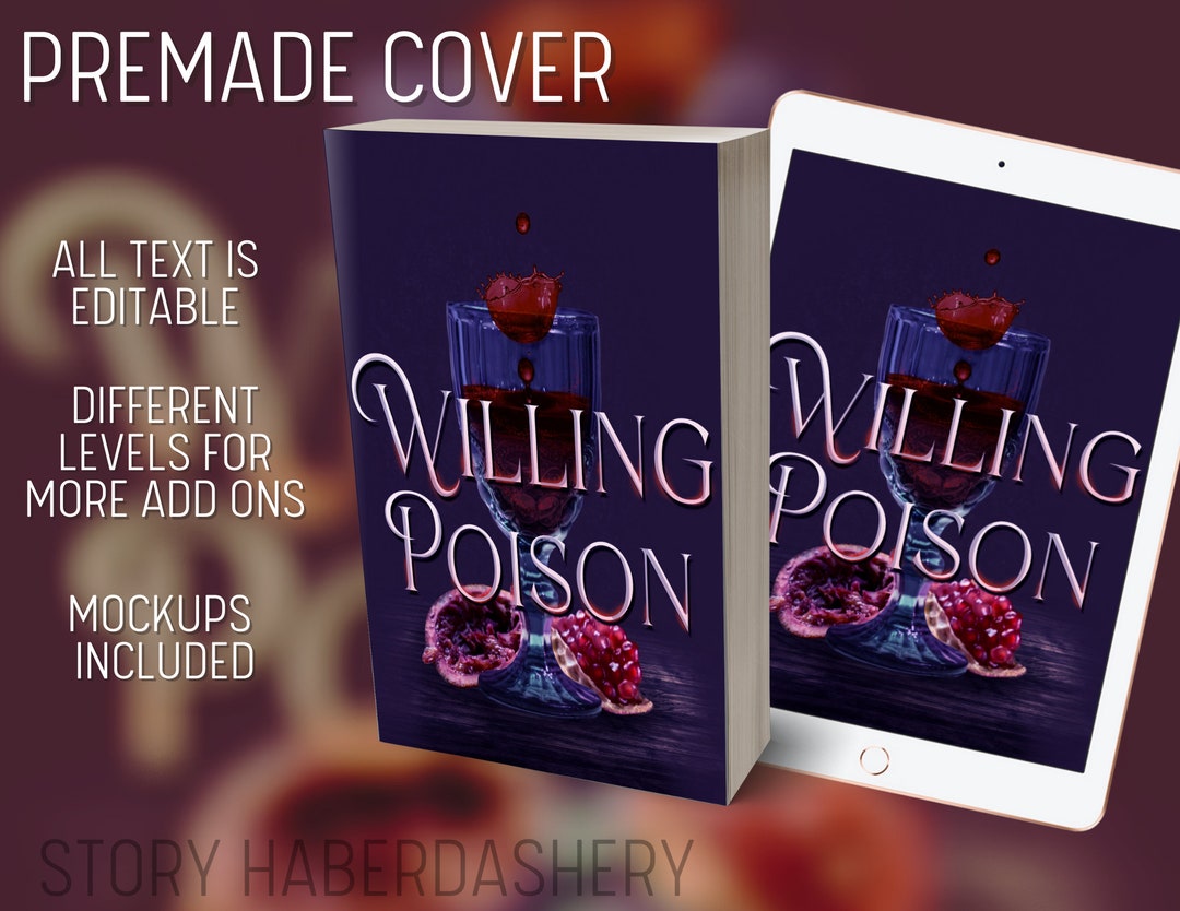 Premade Book Cover willing Poison Premade - Etsy