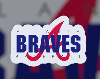 Atlanta Baseball Emblem Round Retro ATL Window Decal Bumper - Etsy