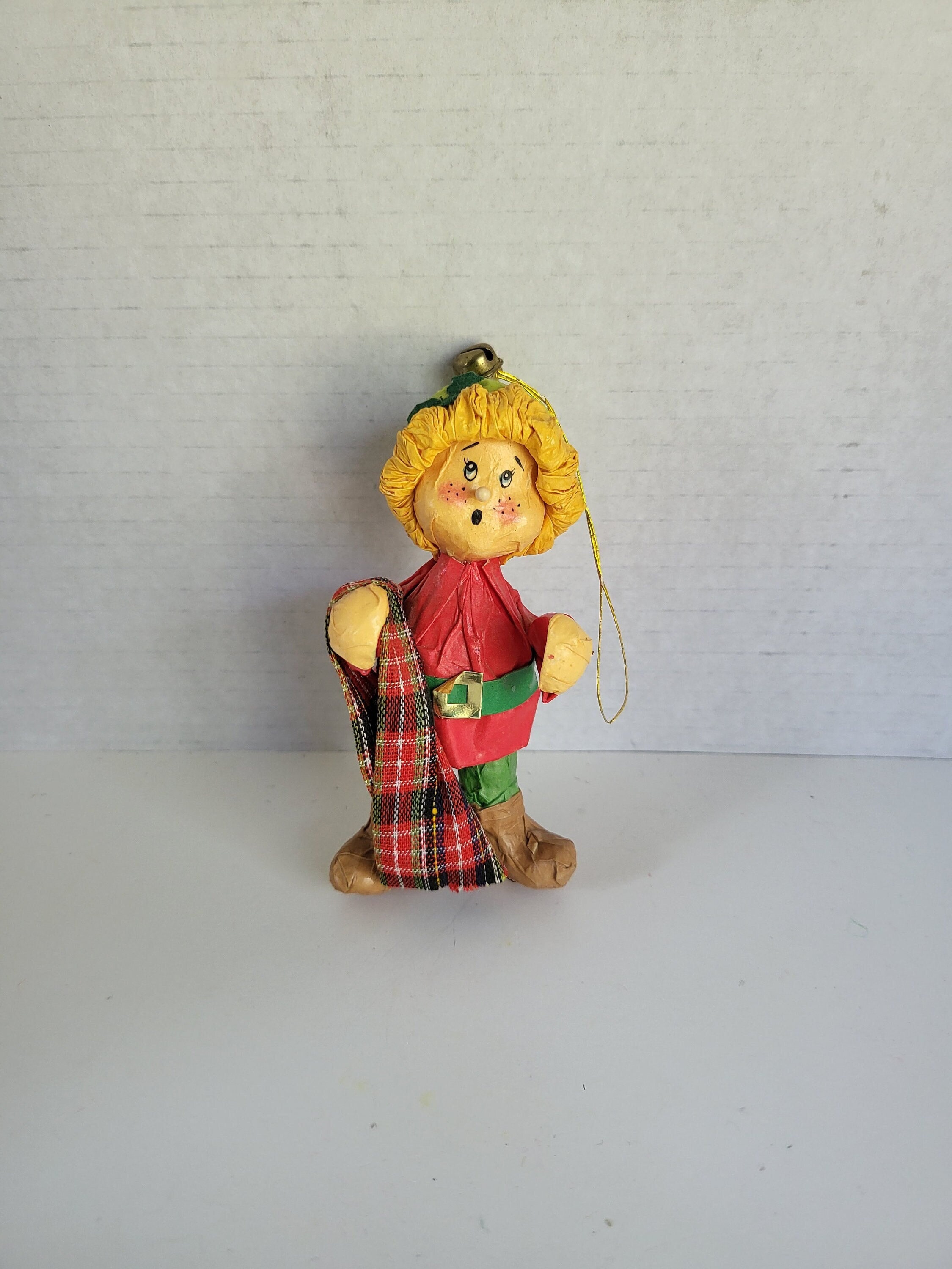 Vintage Paper Mache Christmas Caroler Paper Caroler Etsy