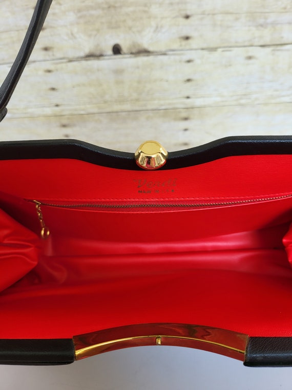 Vintage Verdi Black Patent Purse 1950's/1960's - Gem