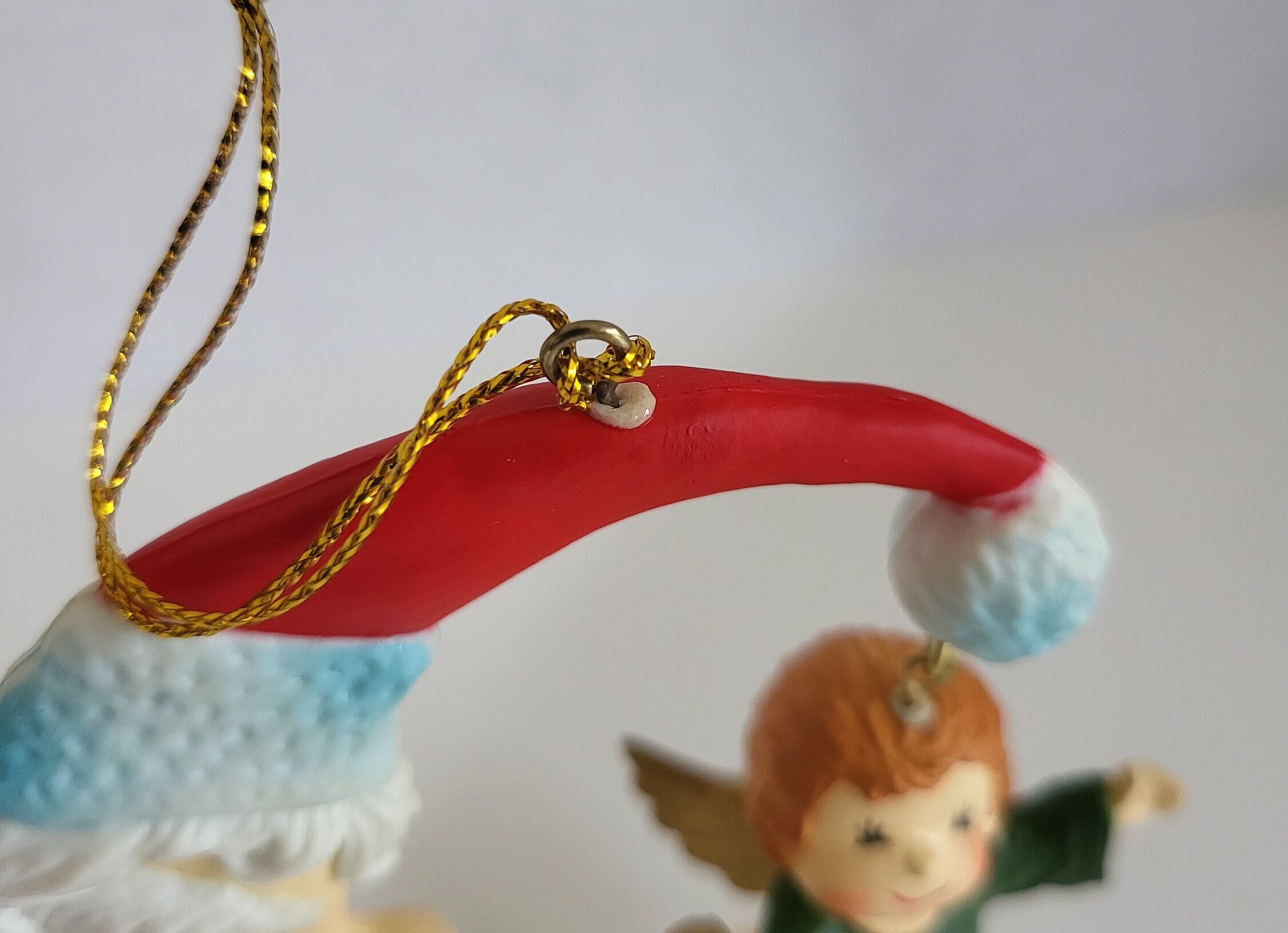 Vintage Commodore Holiday Decorations Crescent Moon Santa With Flying ...