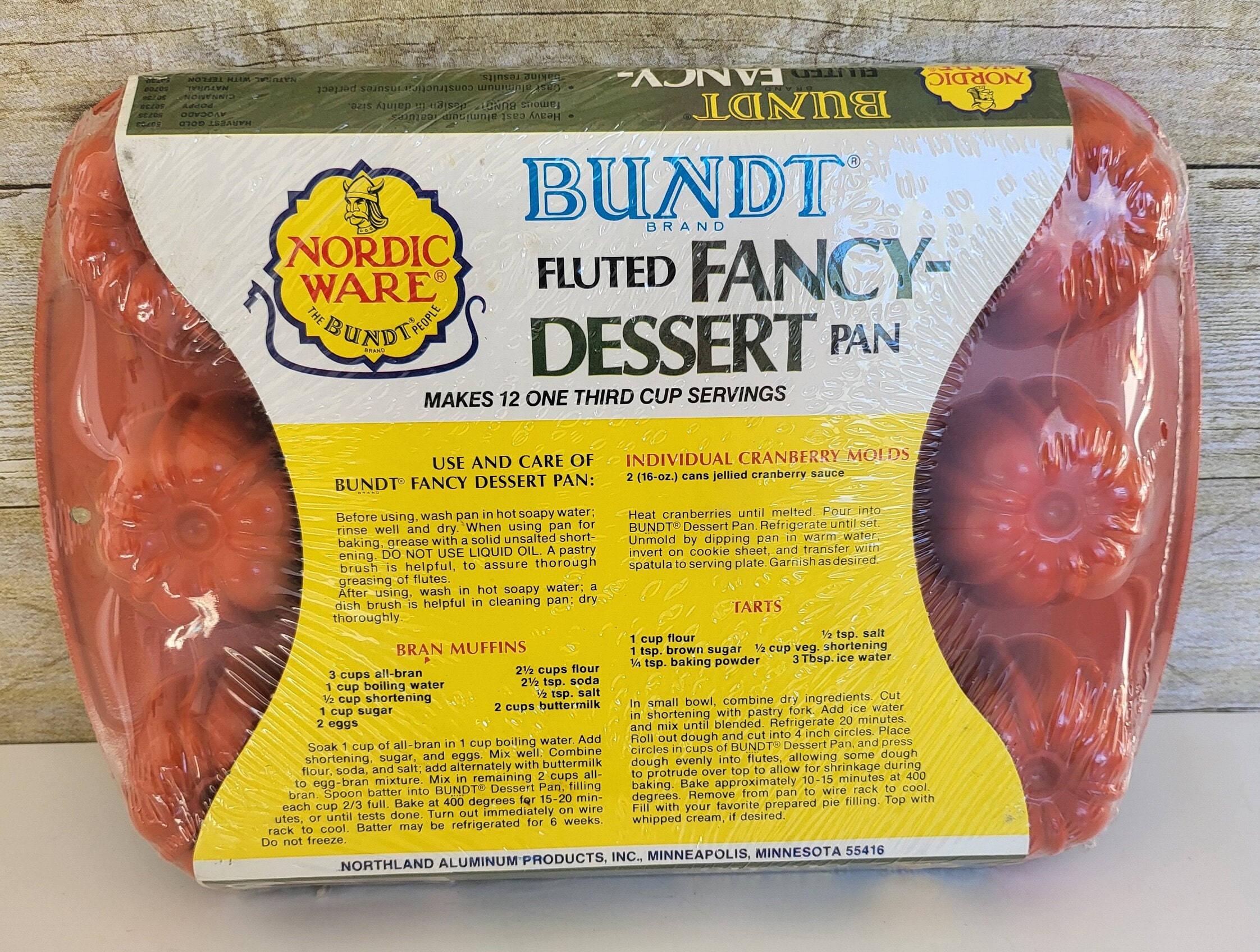Vintage Nordic Ware Bundt Fluted Fancy Dessert Pan New Cinnamon Vintage ...