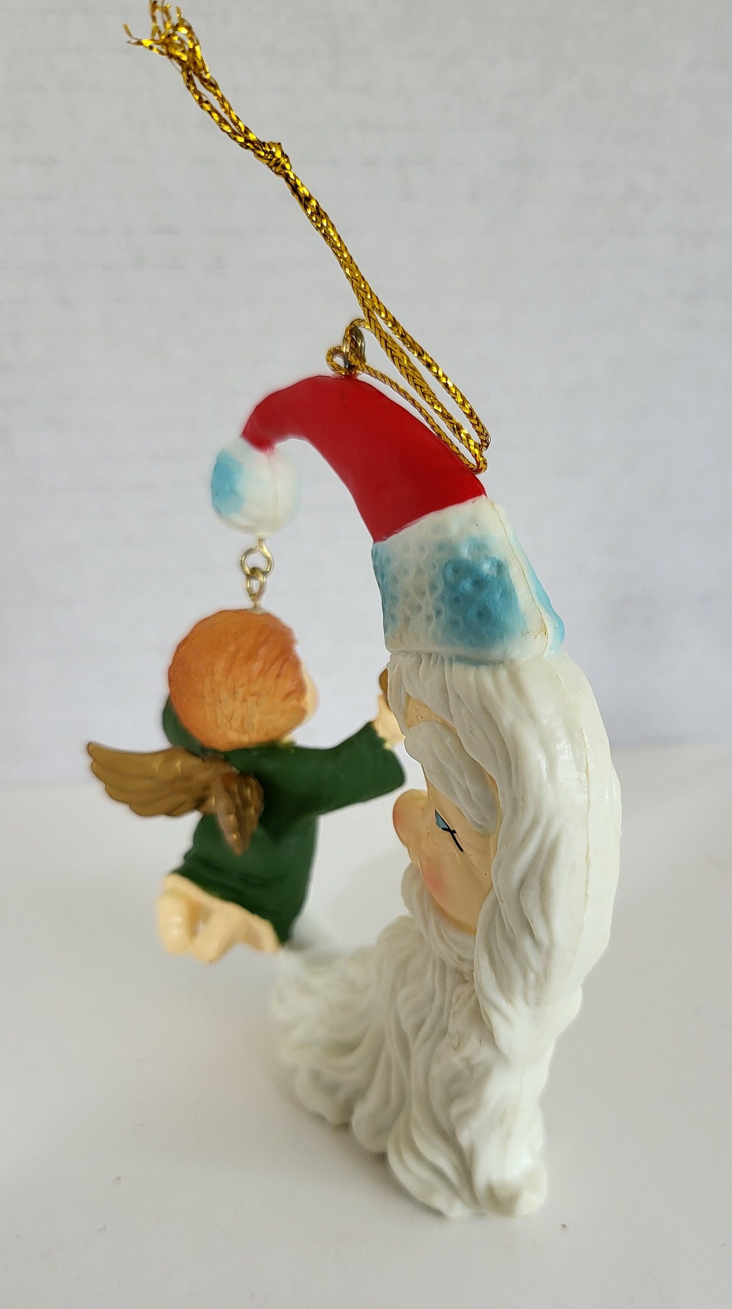 Vintage Commodore Holiday Decorations Crescent Moon Santa With Flying ...