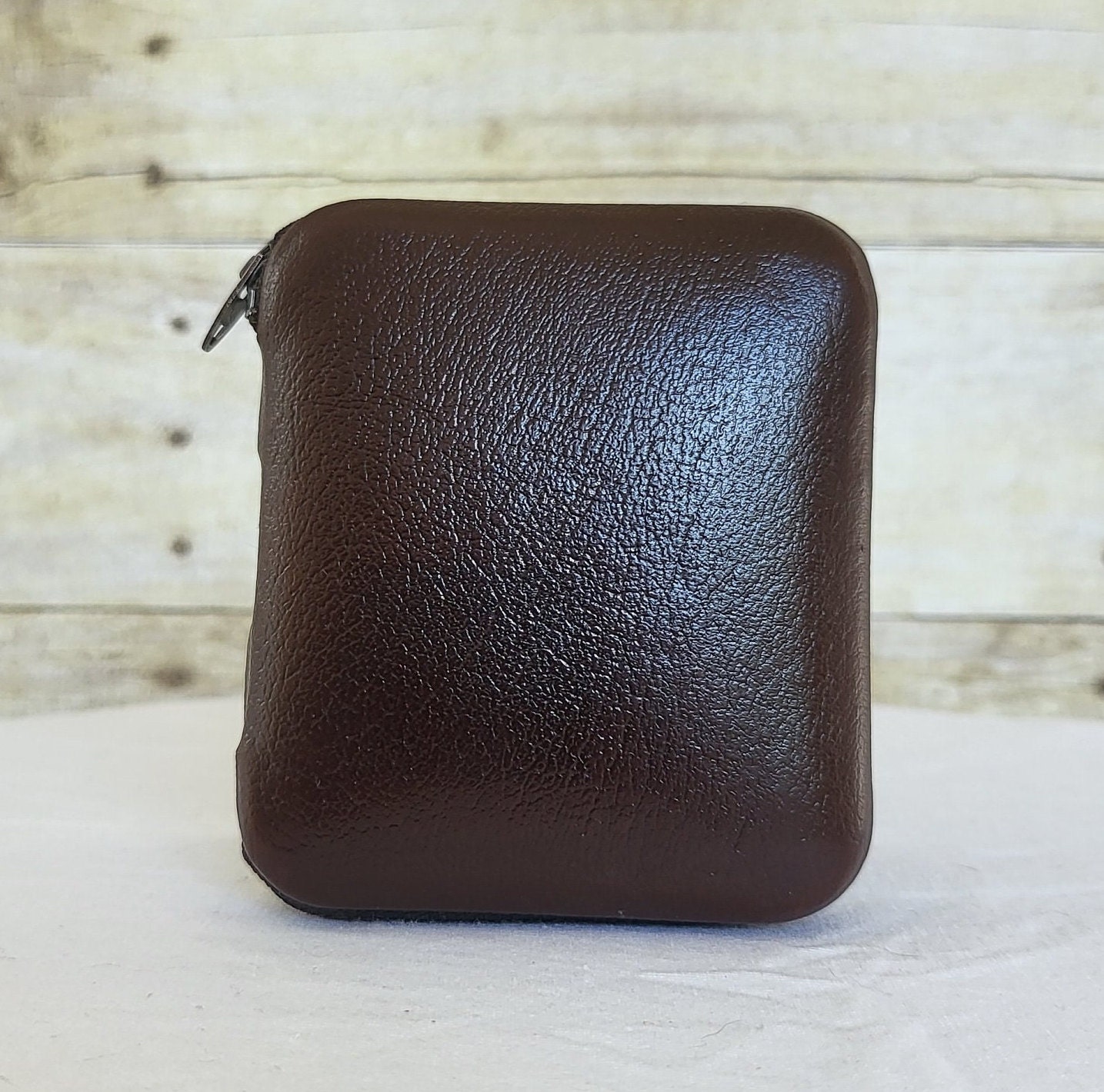 Vintage Buxton Zippered Leather Key Trainer/key Holder Hold 8 Keys Hard ...