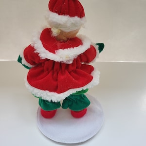 Vintage 1994 Mrs. Claus Soft Posable Felt Figure on Wired Felt Base C.R ...