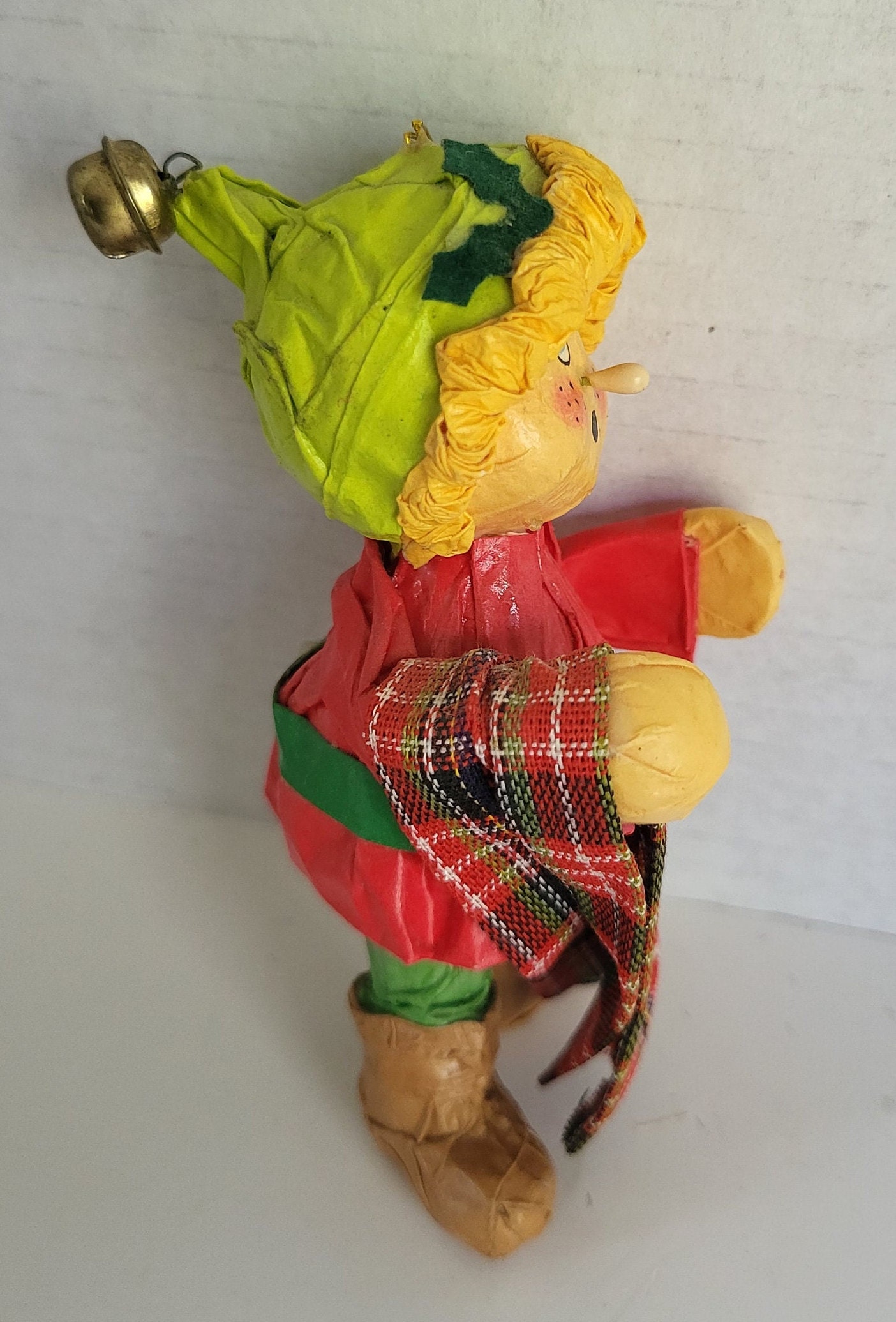 Vintage Paper Mache Christmas Caroler Paper Caroler Etsy