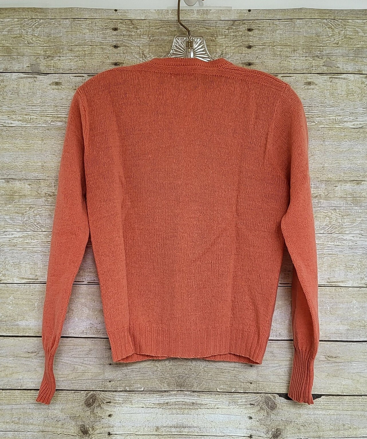 Vintage Garland Sheltie Mist Coral Cardigan/sweater 100% Wool - Etsy