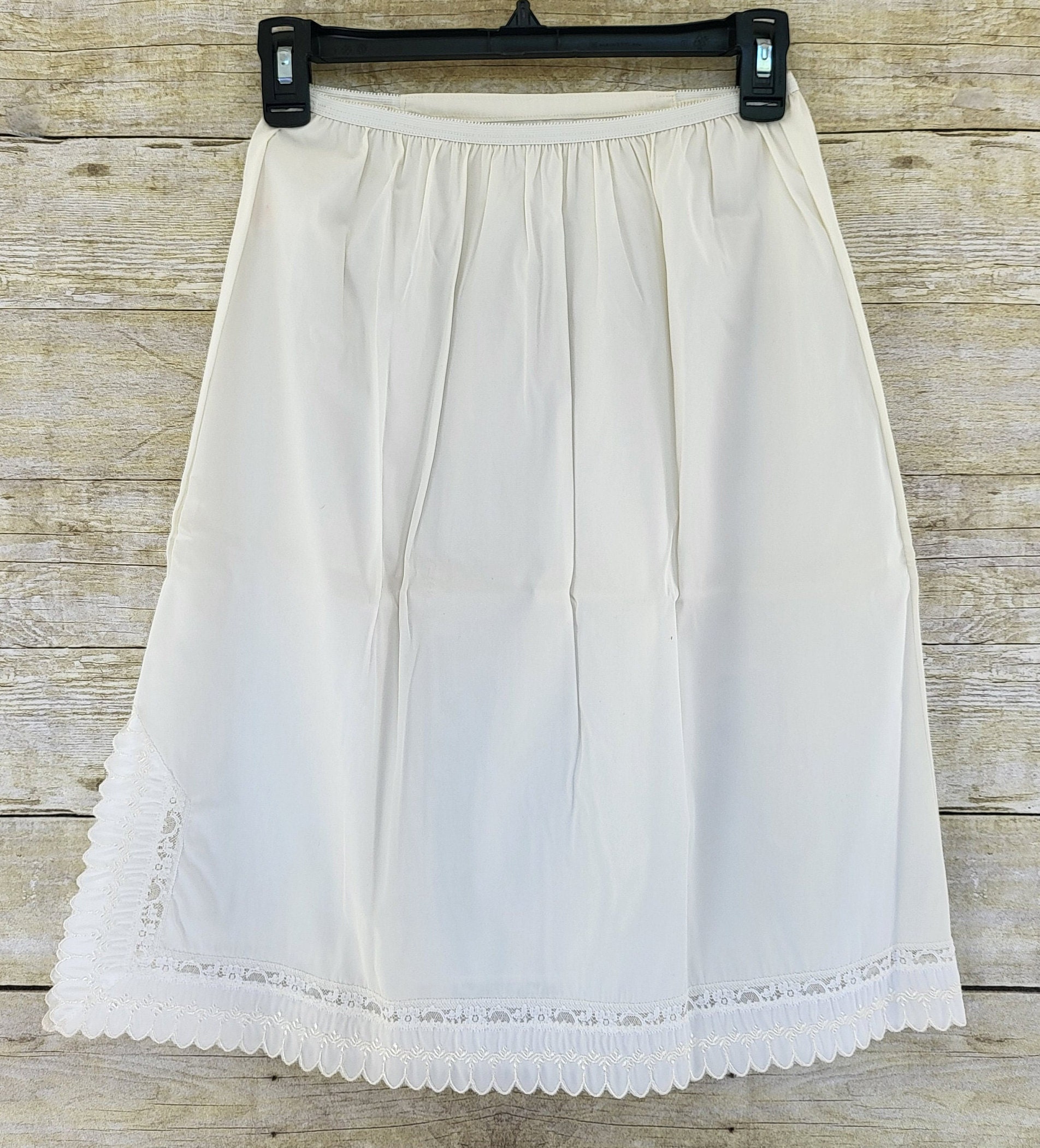 Vintage Wonder Maid Large Shaper Half Slip Stretch Slip Embroidered ...