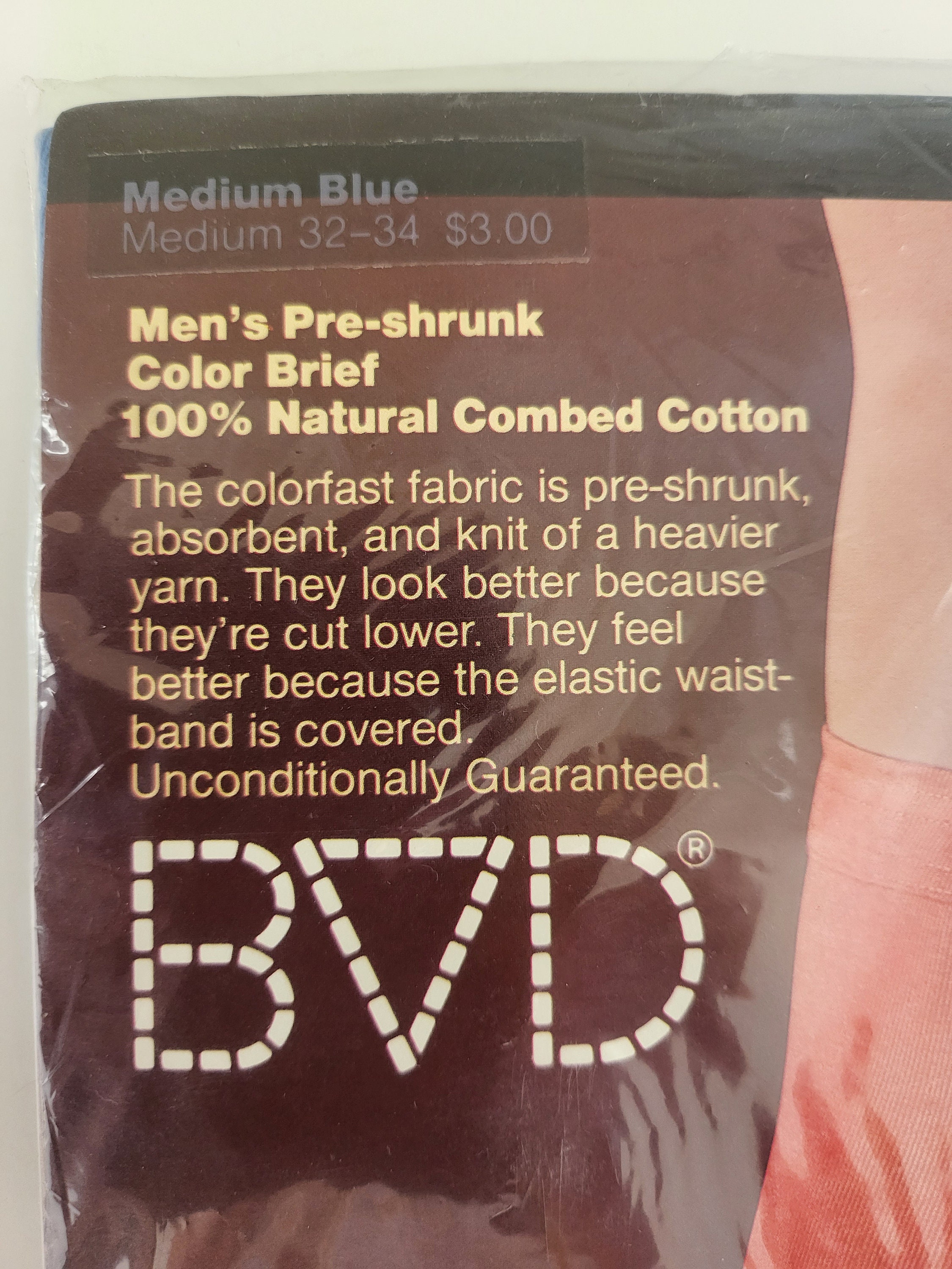 Vintage 1977 BVD Men's Medium Blue Brief 32 34 Vintage - Etsy