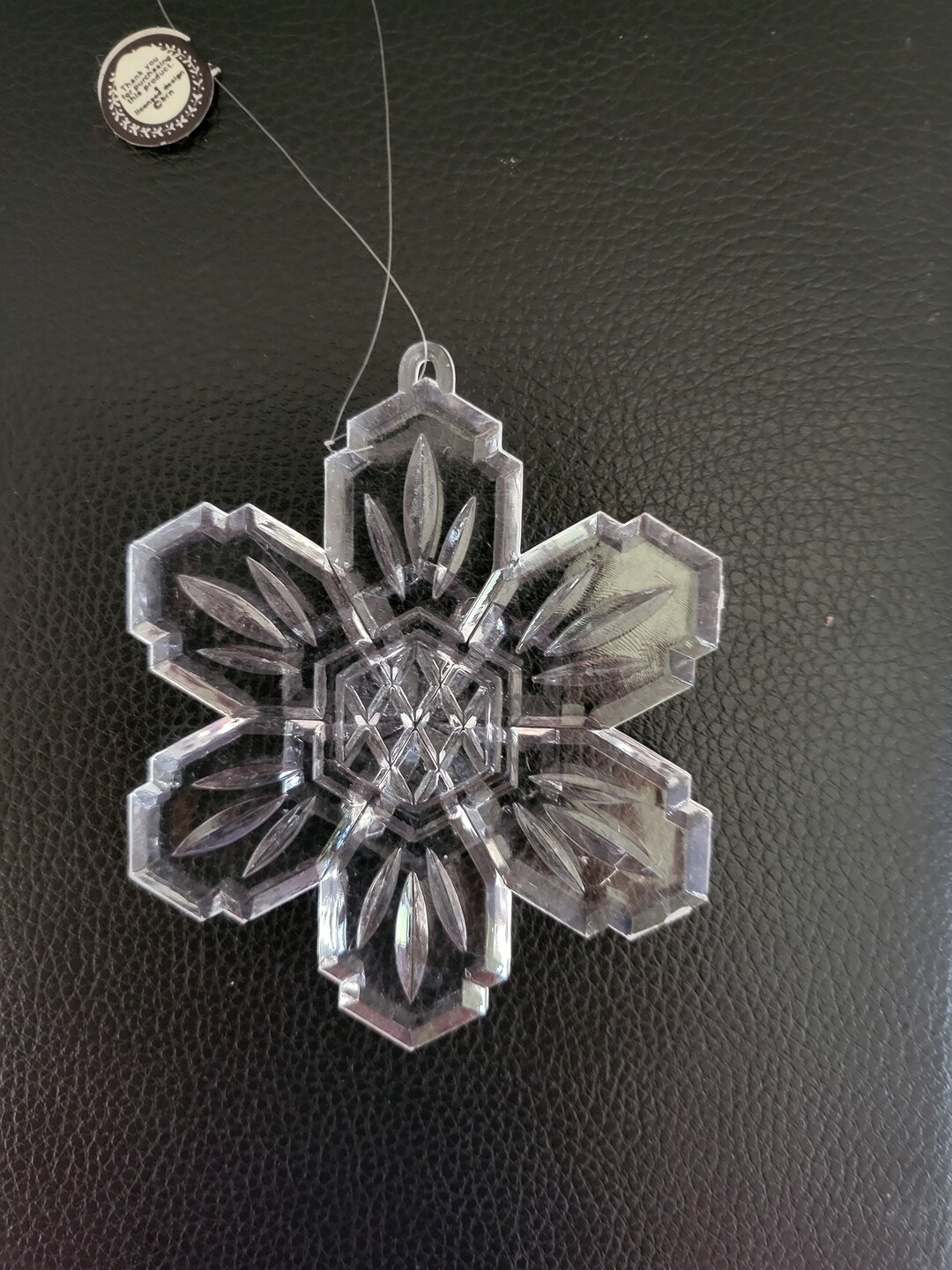 Vintage Commodore Holiday Decorations Plastic Crystal Snowflake ...