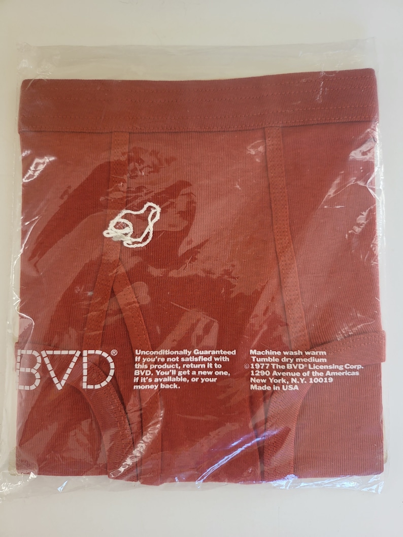 Vintage 1977 BVD Men's Dark Red Brief 32 34 Vintage BVD Underwear in ...