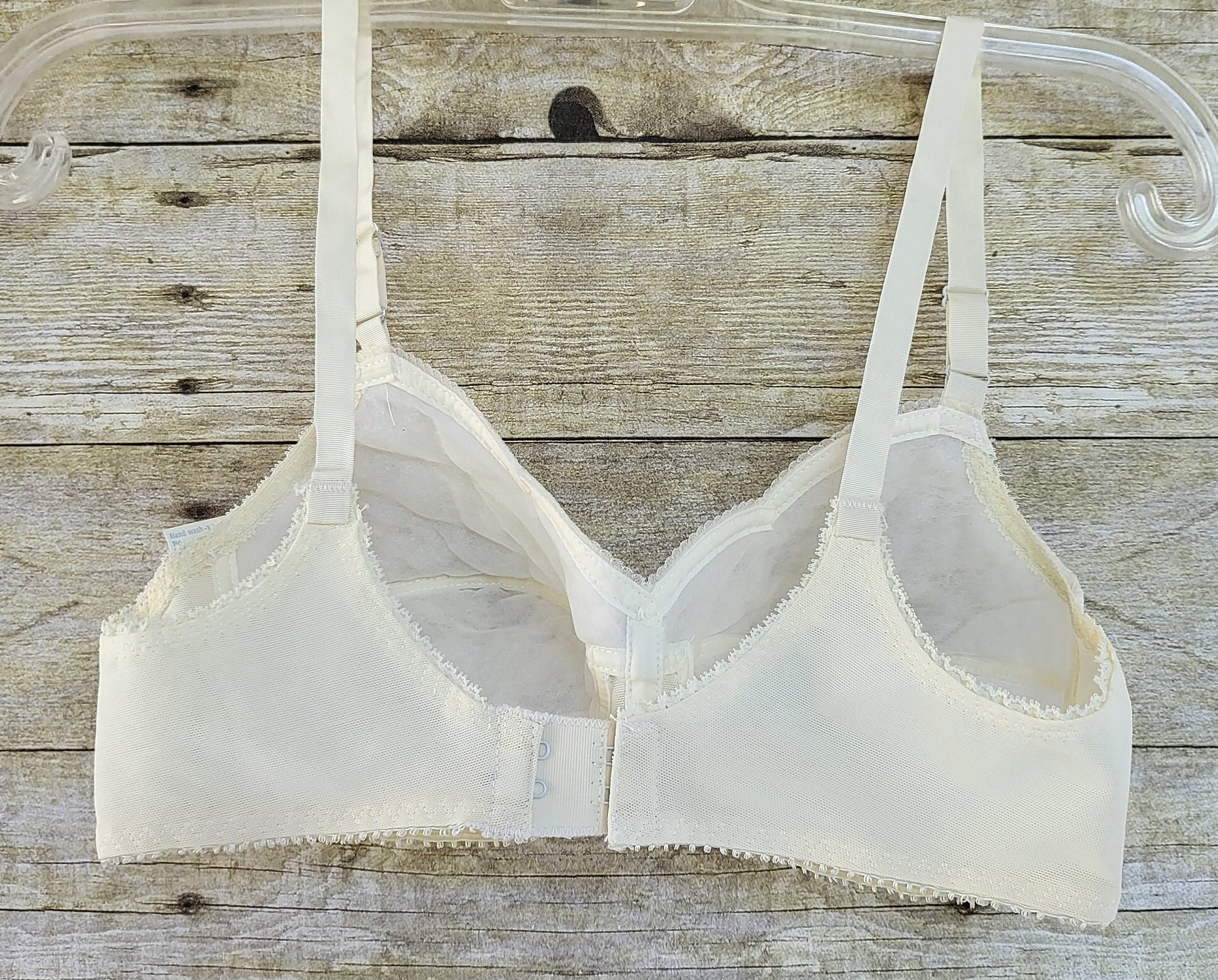 Vintage Warner's Pale Yellow Lace 34 B Bra Vintage Yellow Lace Bra ...