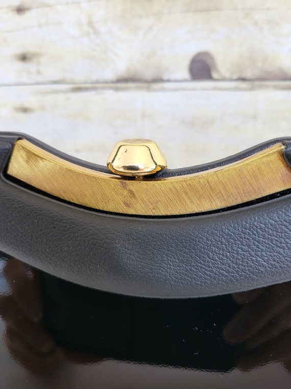 Vintage Verdi Black Patent Purse 1950's/1960's - Gem